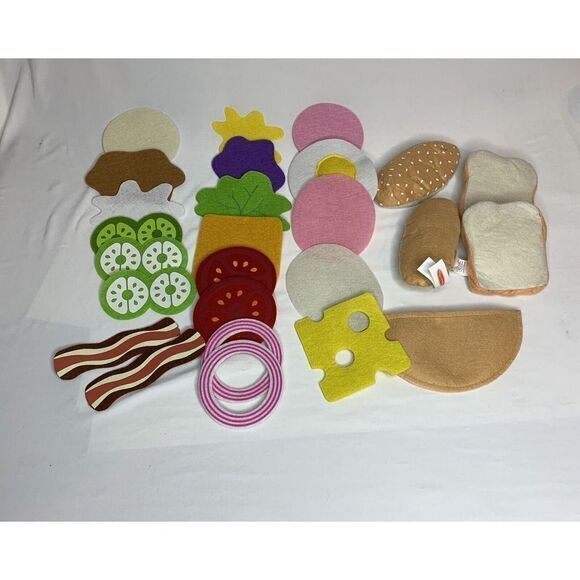 Melissa & Doug | Toys | Melissa And Doug Felt Sandwichset 26 Pieces ...